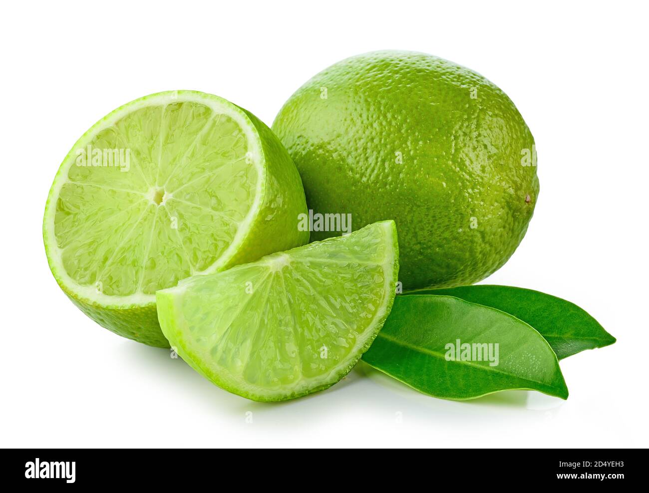 fresh ripe lime isolated on white background Stock Photo - Alamy