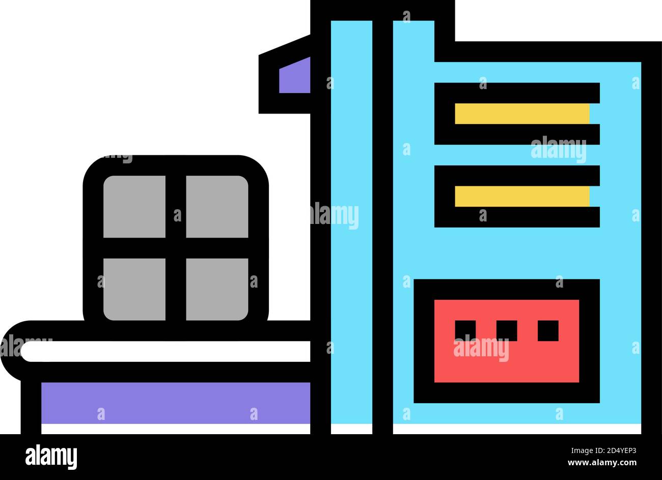 Recycling factory sorting machine Cut Out Stock Images & Pictures - Alamy