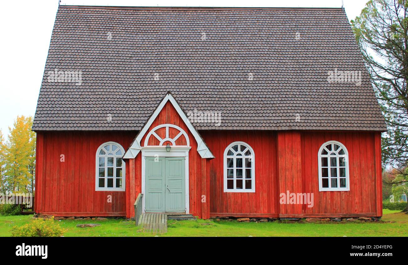 Tervolan vanha kirkko, 1689, Tervola Stock Photo - Alamy