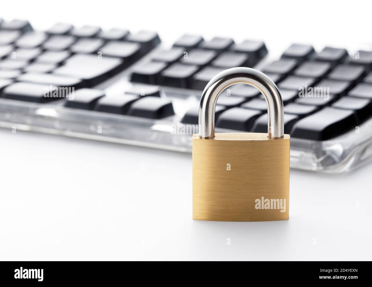 Laptop padlock sign hi-res stock photography and images - Alamy