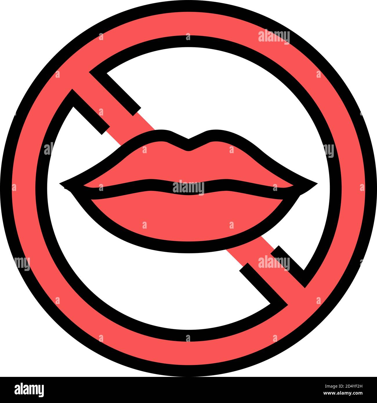voiceless sign color icon vector illustration Stock Vector Image & Art ...