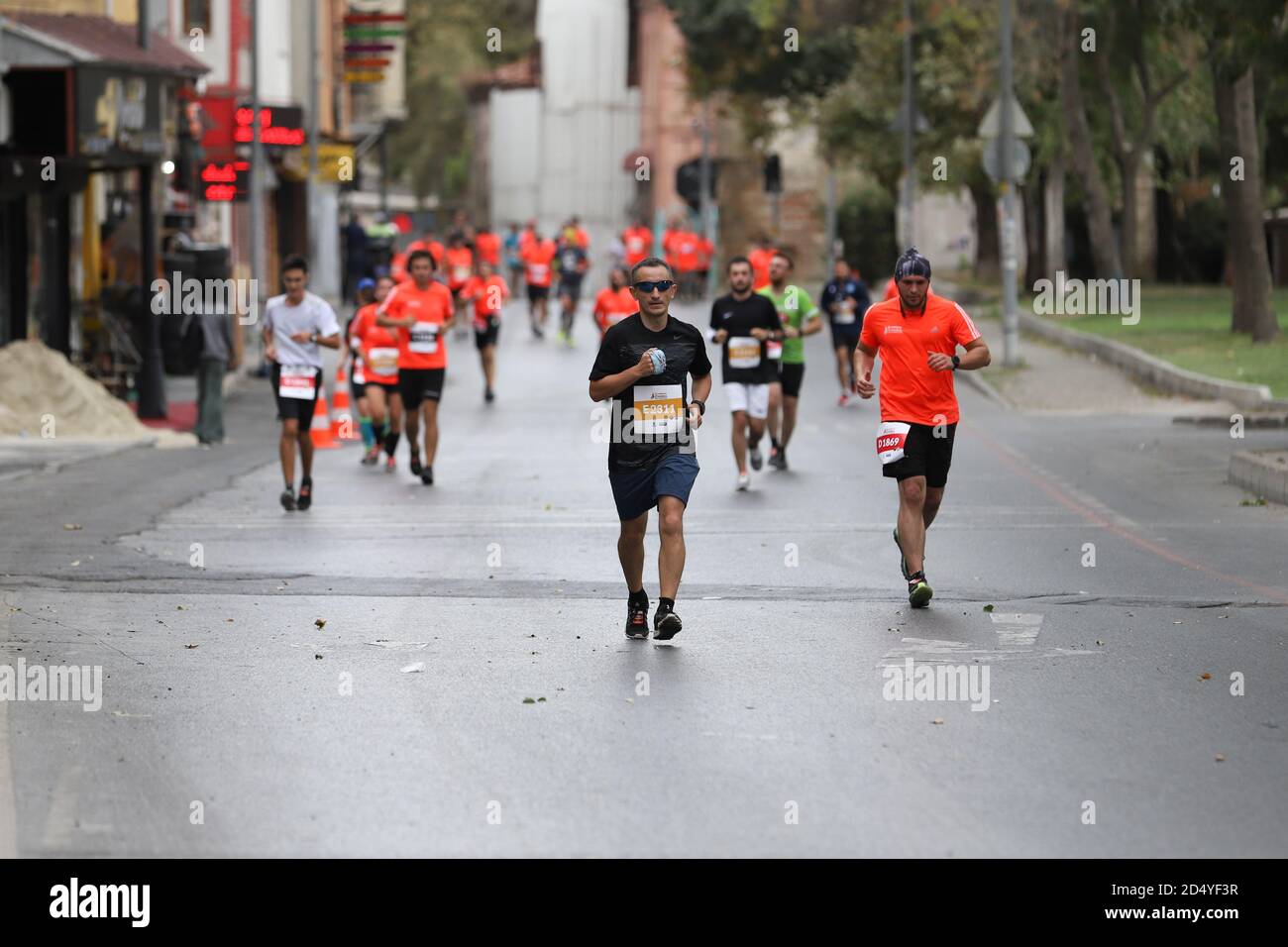 ISTANBUL, TURKEY - SEPTEMBER 20, 2020: Athletes running Istanbul Half ...