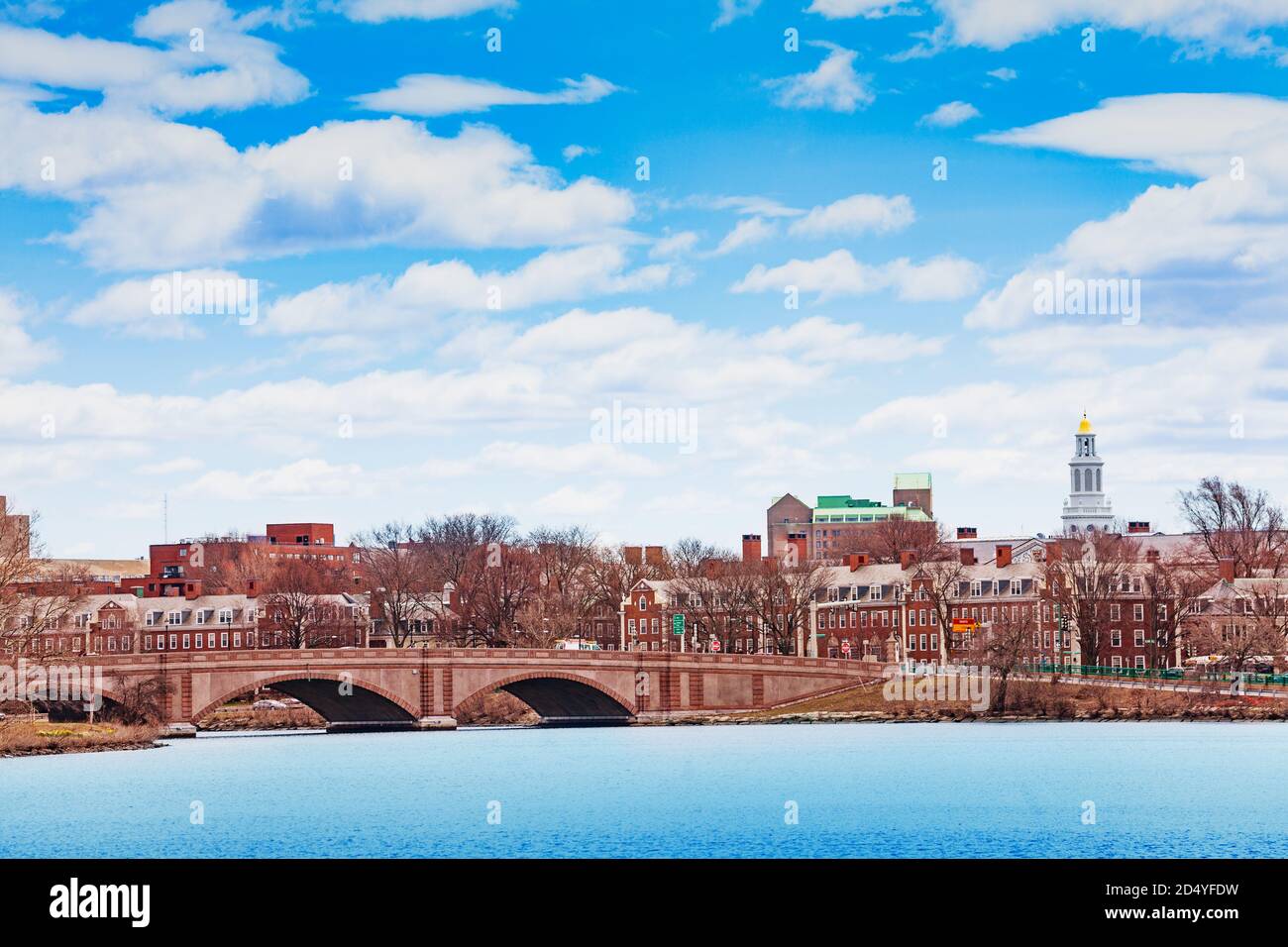 View of Boston University Bridge with Dunster House Cambridge panorama ...