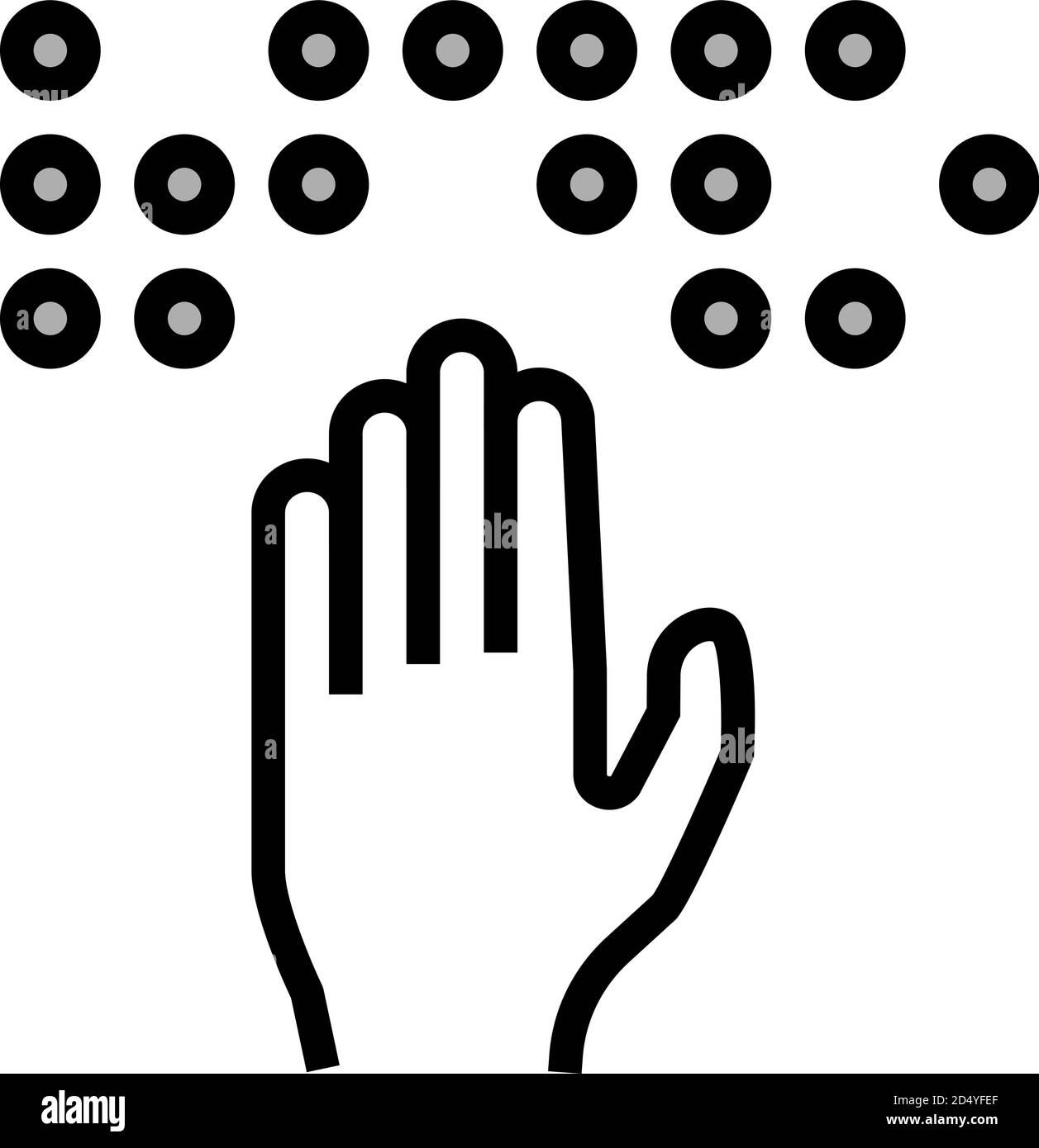 braille font color icon vector illustration Stock Vector Image & Art ...