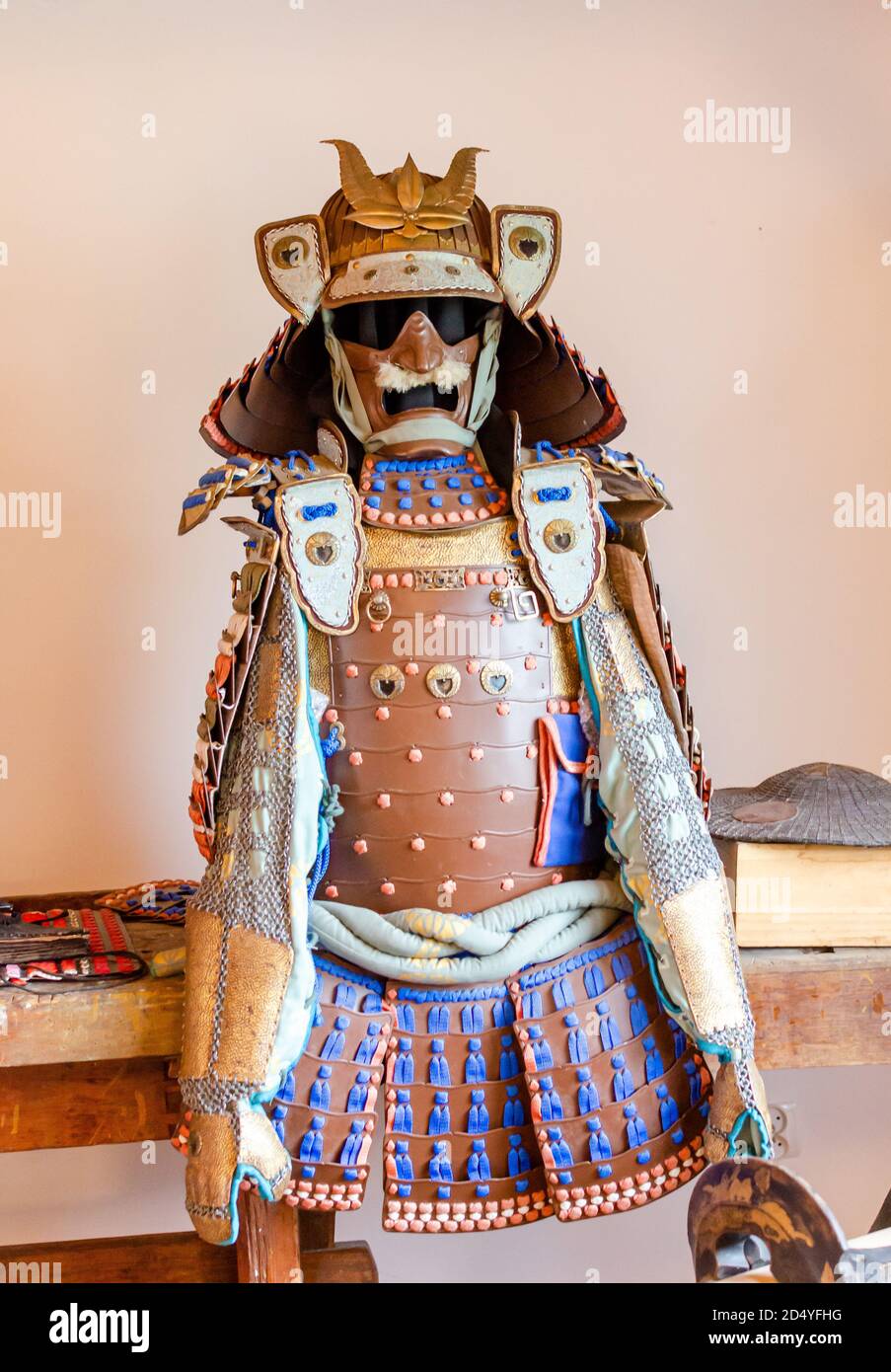 The Polish copy of medieval japanese samurai armor (yoroi) in the ...