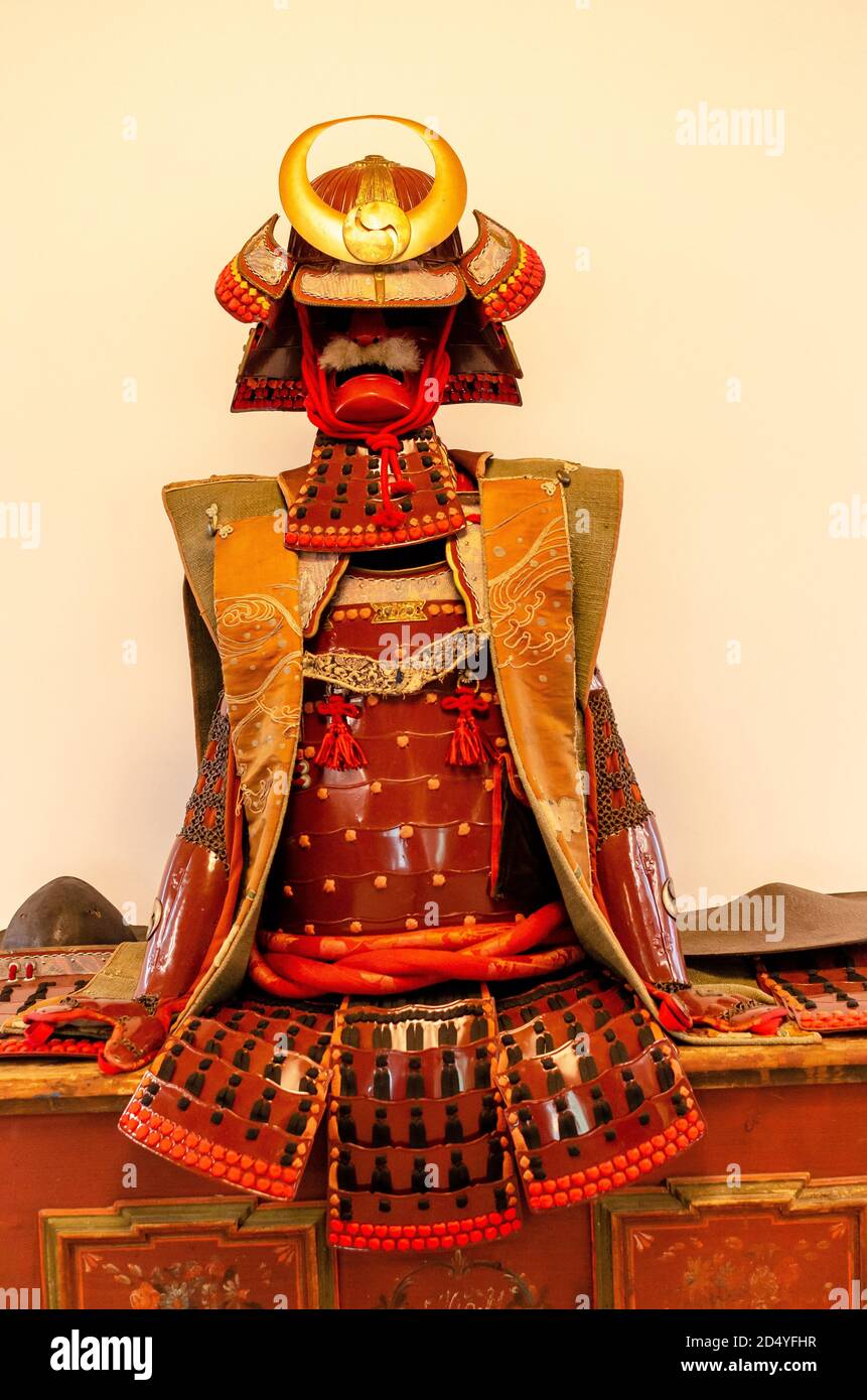 The Polish copy of medieval japanese samurai armor (yoroi) in the ...