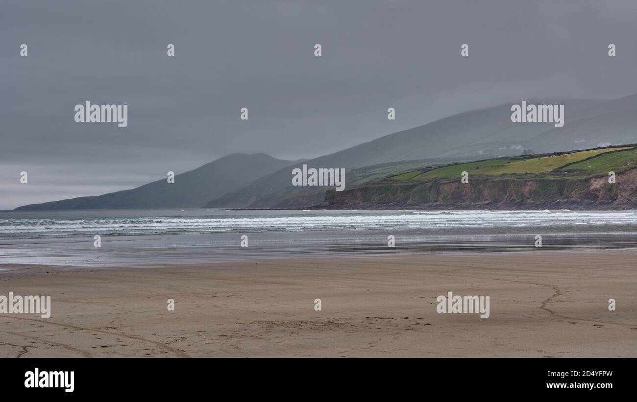 Beautiful panoramic landscape on Dingle Peninsula, Ireland. Panoramic ...