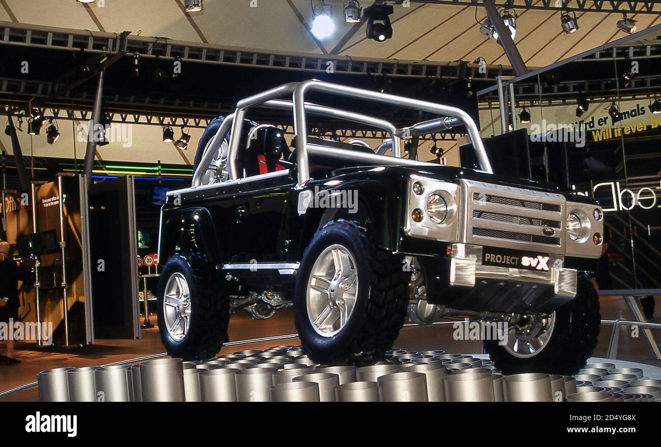 Land Rover Defender Project SVX at the 1999 Frankfurt Motor show Stock ...