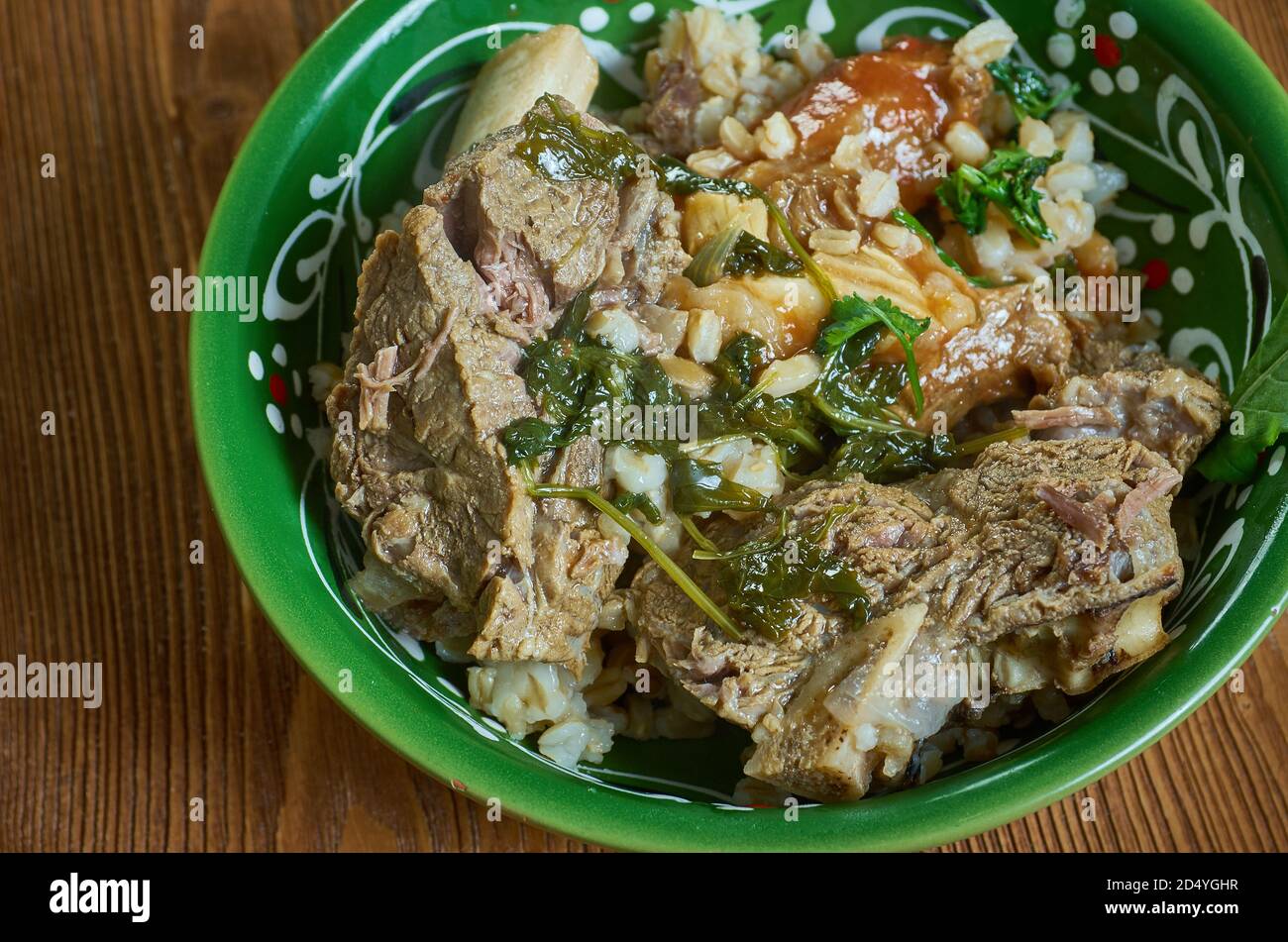 Tfina Pkaila -beef stew , Jewish Tunisian dish Stock Photo - Alamy