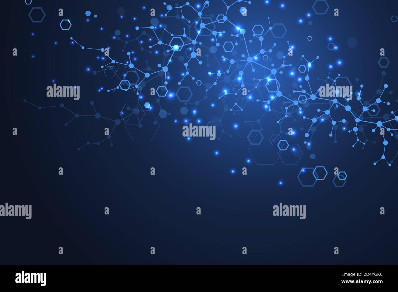Molecular structure background. Science template wallpaper or banner ...