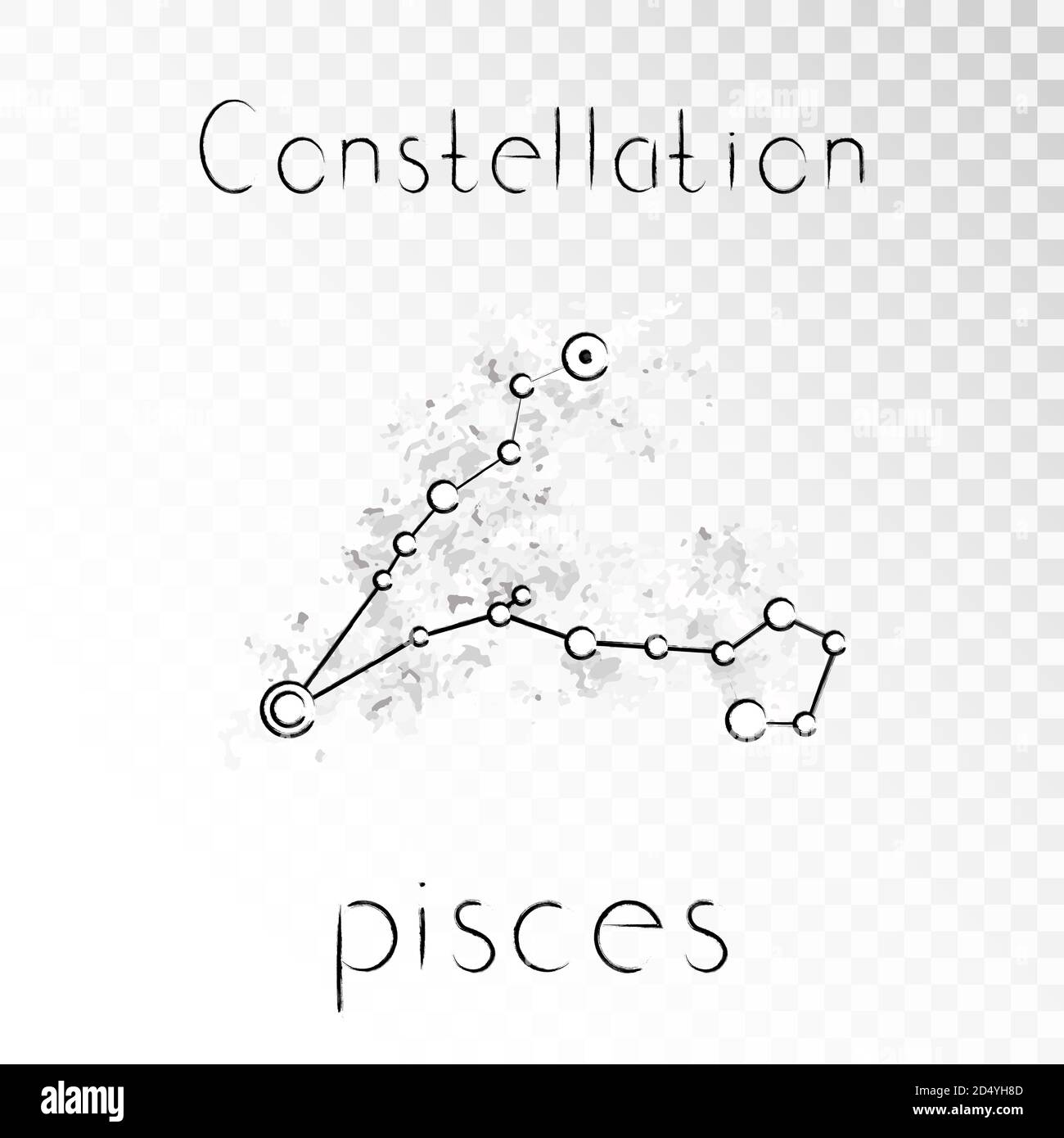 Pisces Constellation Drawing