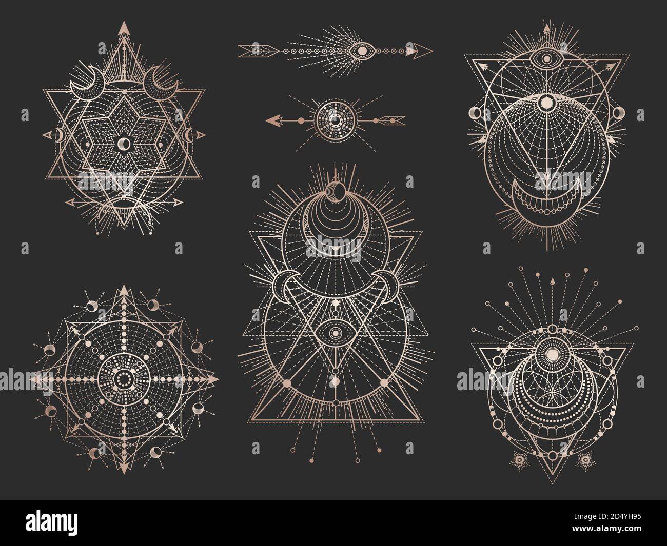 Pyramid of the moon and square Stock Vector Images - Alamy