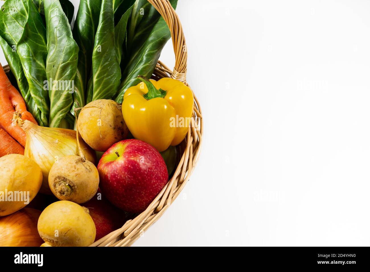 Various organic vegetables and fruits. "imperfect" vegetables and ...