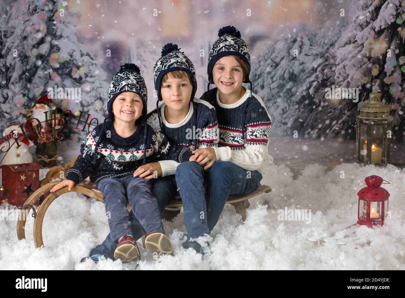 Sibling Christmas Photography