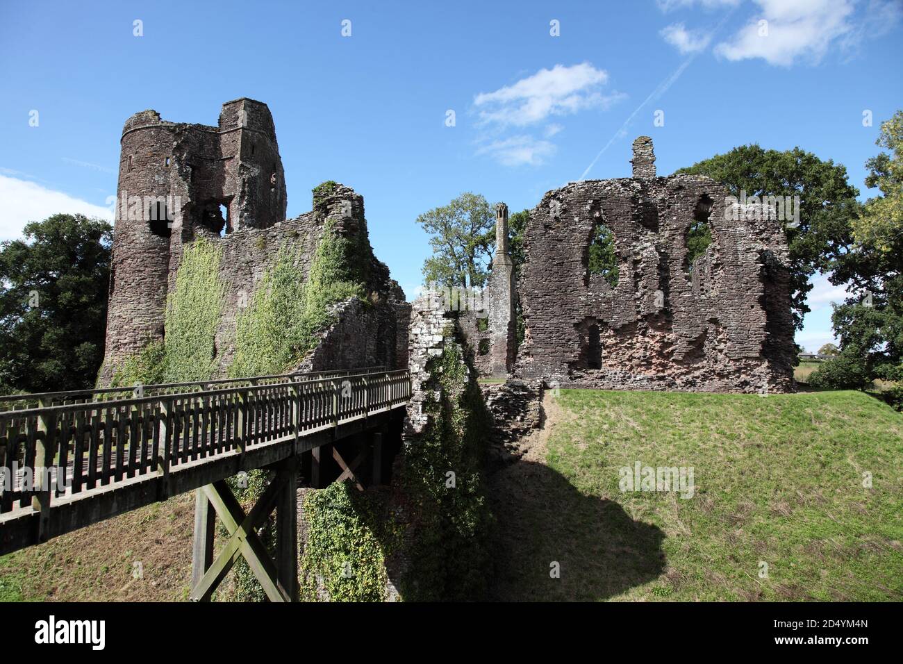 Grosmont Castle in the village of Grosmont, Monmouthshire, Wales, was ...