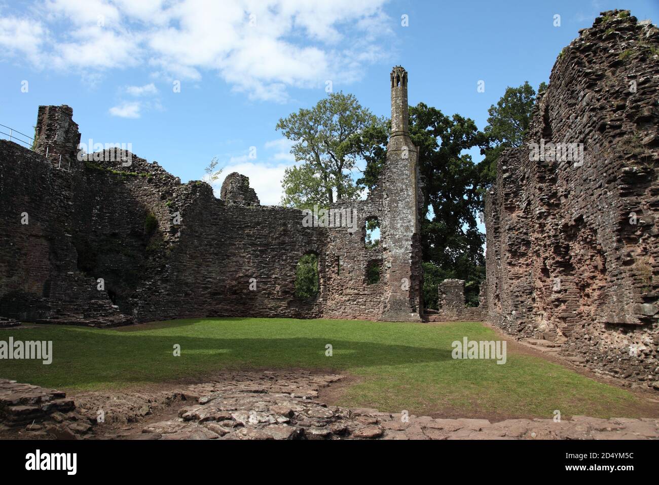 Interior of Grosmont Castle in the village of Grosmont, Monmouthshire ...