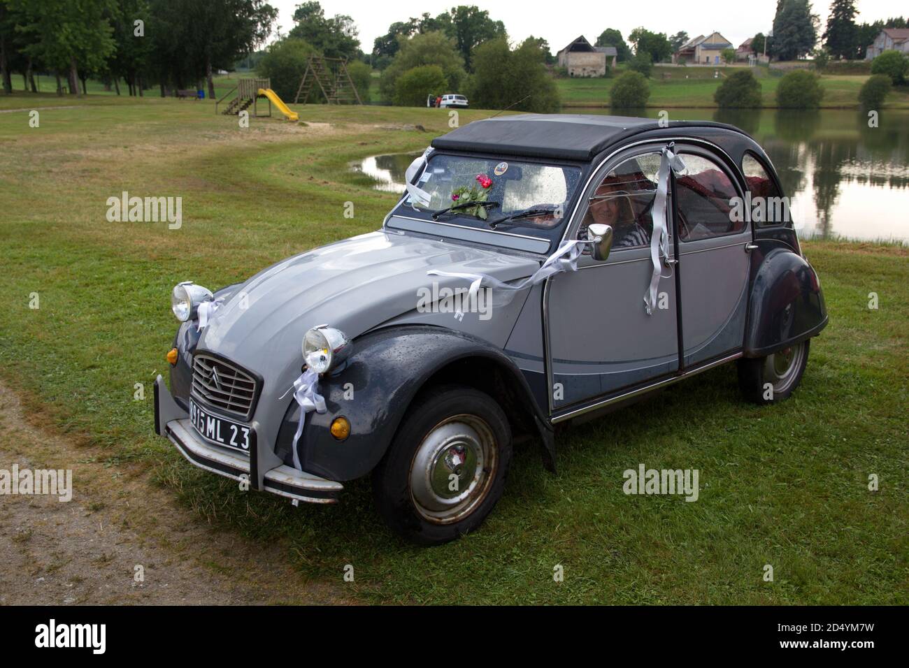 Citroen 2CV Deux Chevaux vintage French car in France Stock Photo - Alamy
