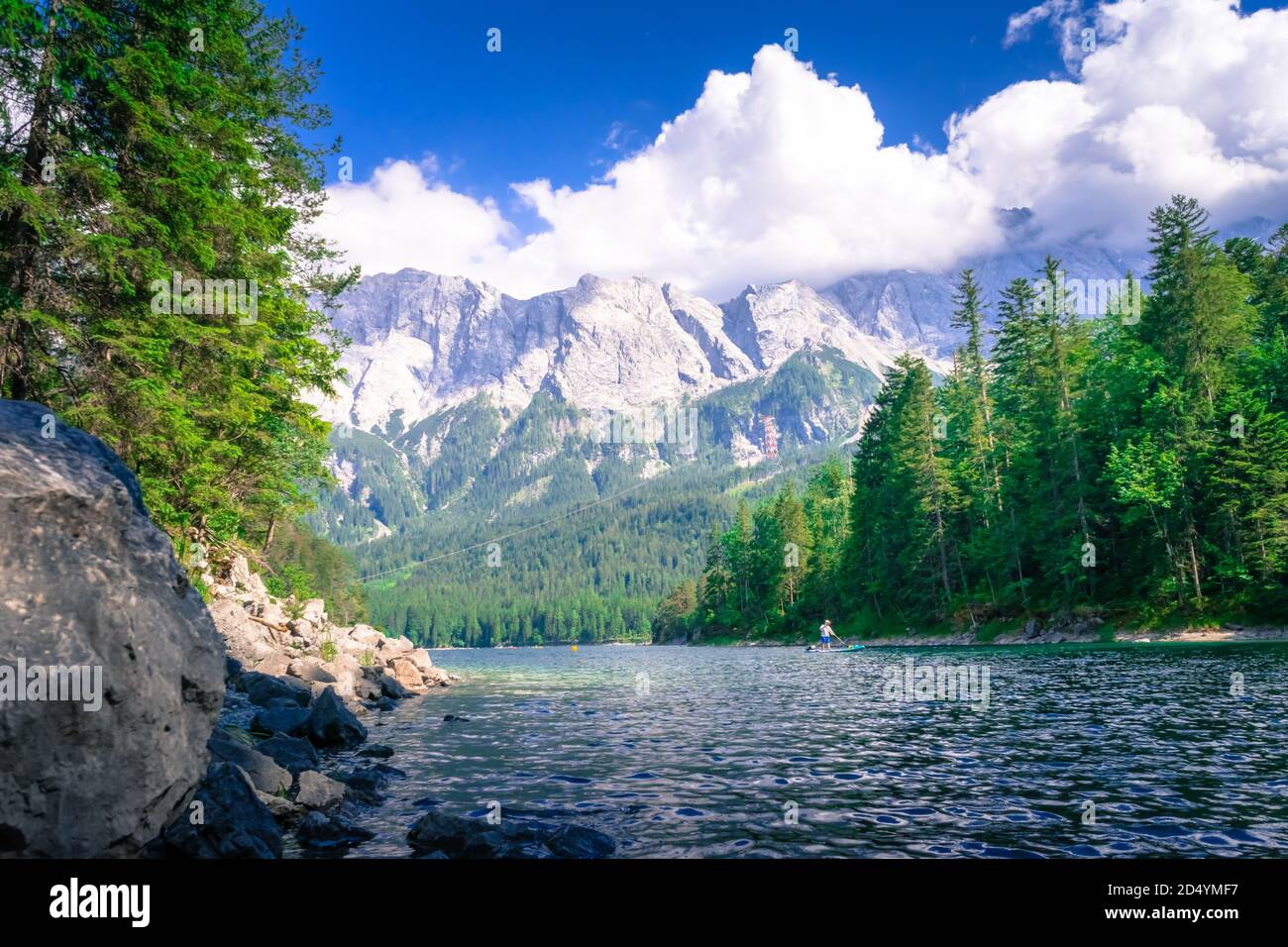 Hiking On The Banks Of The Eibsee In Bavaria Germany Stock Photo Alamy Hiking On The Banks Of The Eibsee In Bavaria Germany Stock Photo Alamy