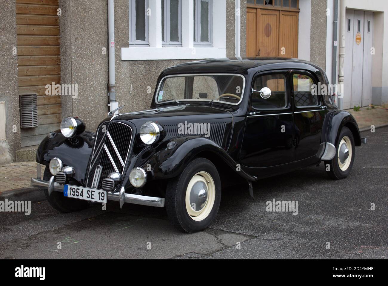 Citroen Traction Avant 15-Six Berline, vintage French car from 1954 in ...