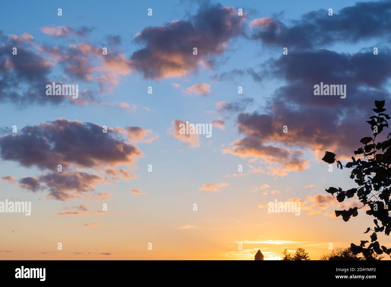 Dramatic sunset sky Stock Photo - Alamy