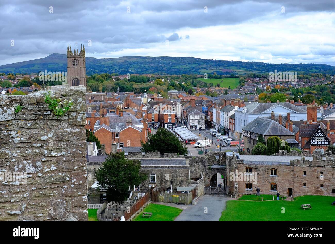 Aerial view of ludlow hi-res stock photography and images - Alamy