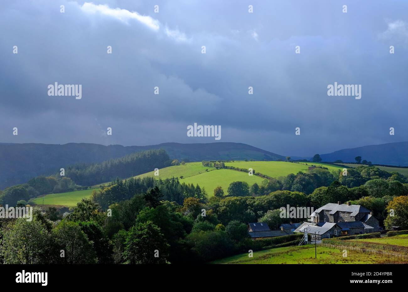 Cloudy sky over fields hi-res stock photography and images - Alamy