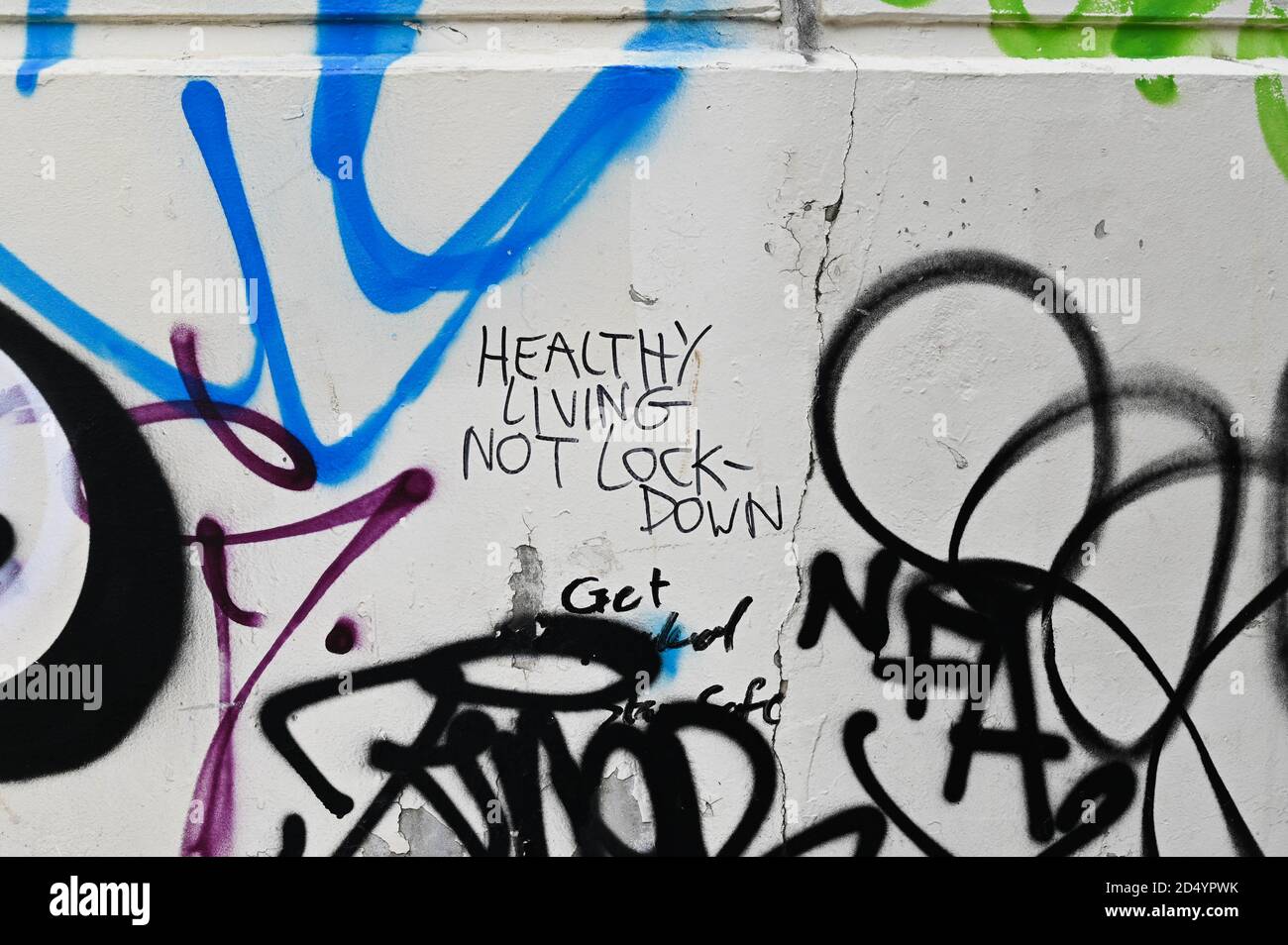 Brighton coronavirus graffiti hi-res stock photography and images - Alamy