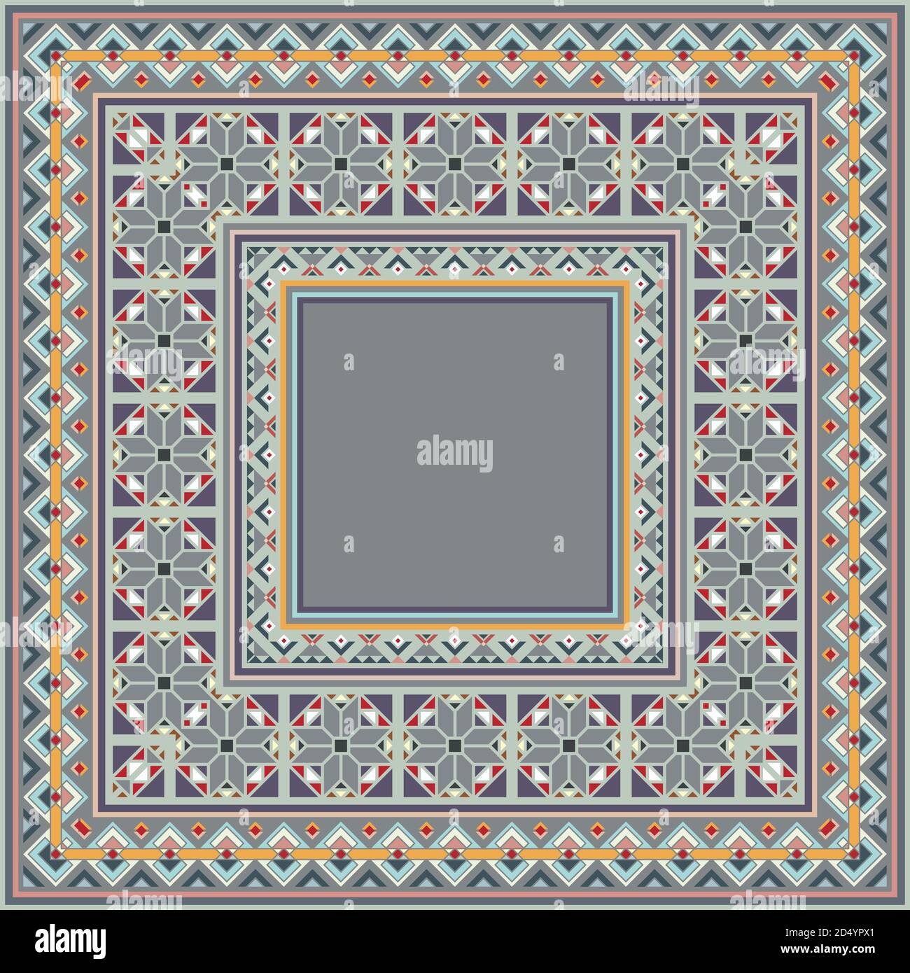 Turkish rug pattern vector hi-res stock photography and images - Alamy