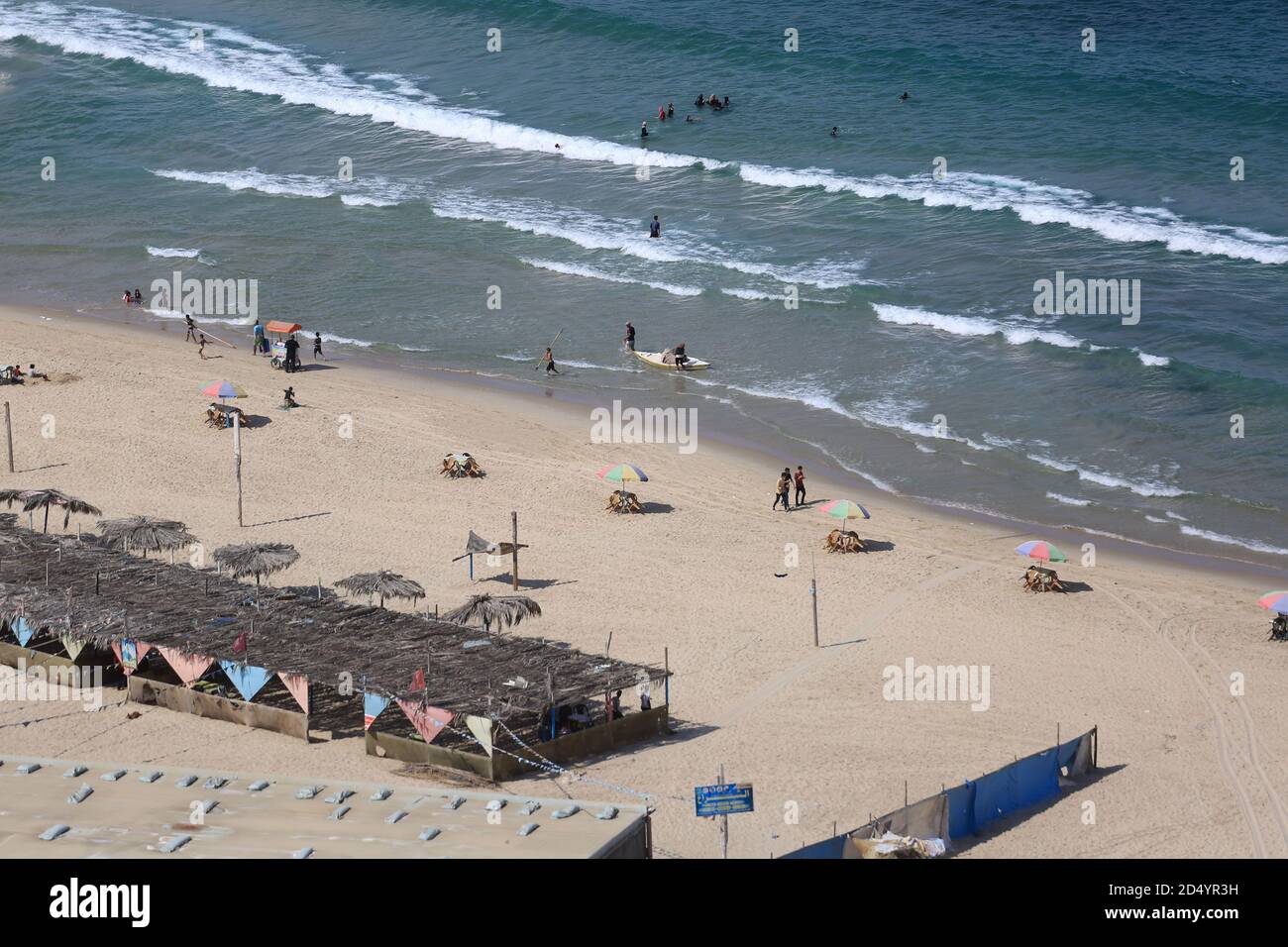 Gaza City, The Gaza Strip, Palestine. 12th Oct, 2020. Palestinians in ...