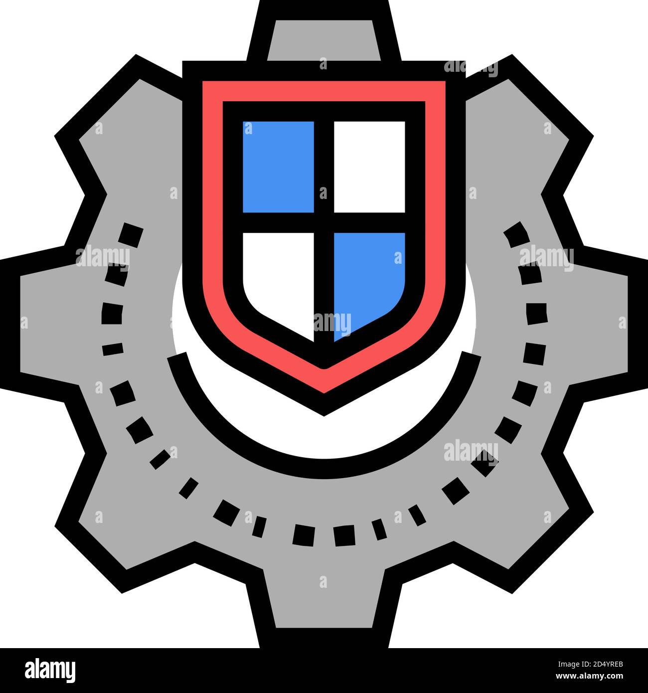 mechanism protection color icon vector illustration Stock Vector Image ...