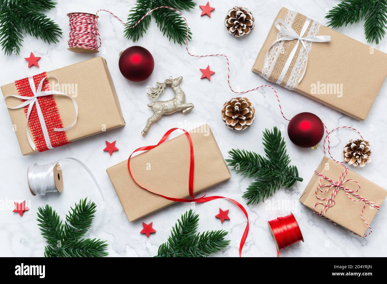 Christmas wrapping and roll hi-res stock photography and images - Alamy