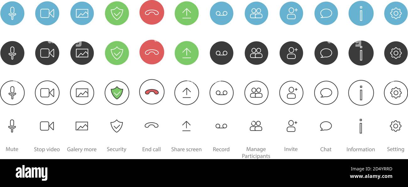 Video call support icon Cut Out Stock Images & Pictures - Alamy