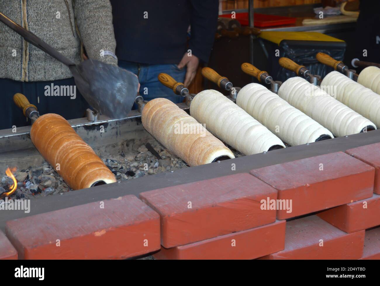 National Hungarian BBQ baking -Kurtosh Kalach, a Spit Cake made from ...