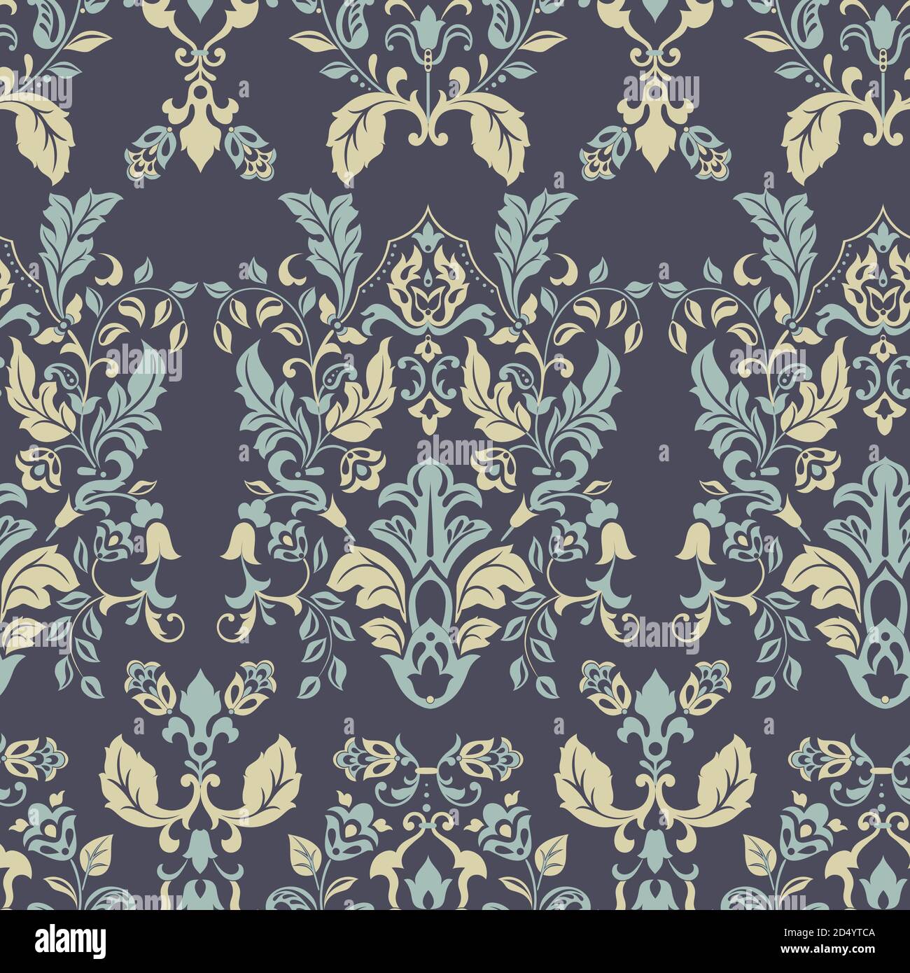 Seamless vintage wallpaper. Vector background for textile design Stock ...