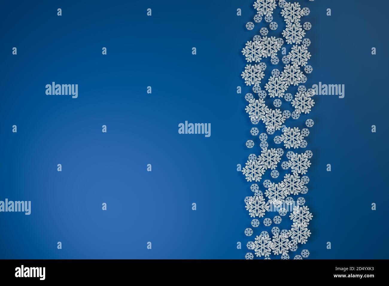 Christmas - happy holidays concept. White snow flakes outline pattern ...