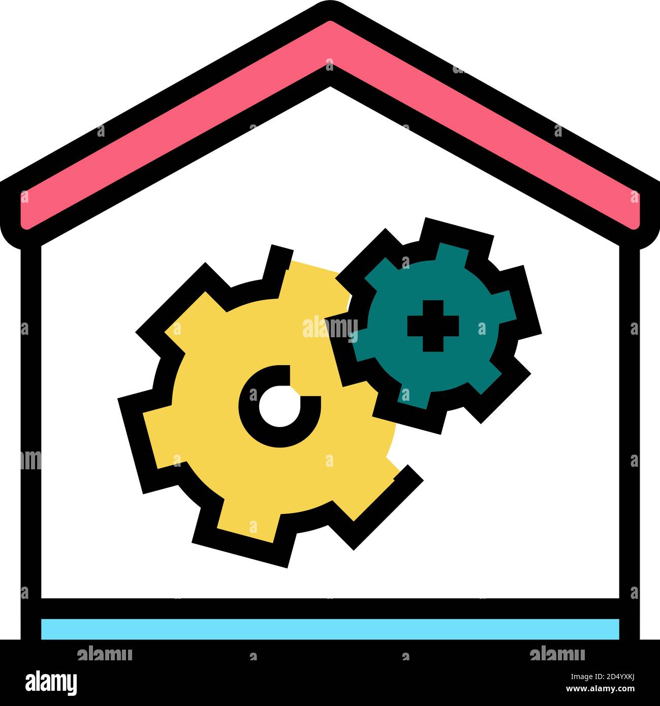 house repair color icon vector illustration Stock Vector Image & Art ...