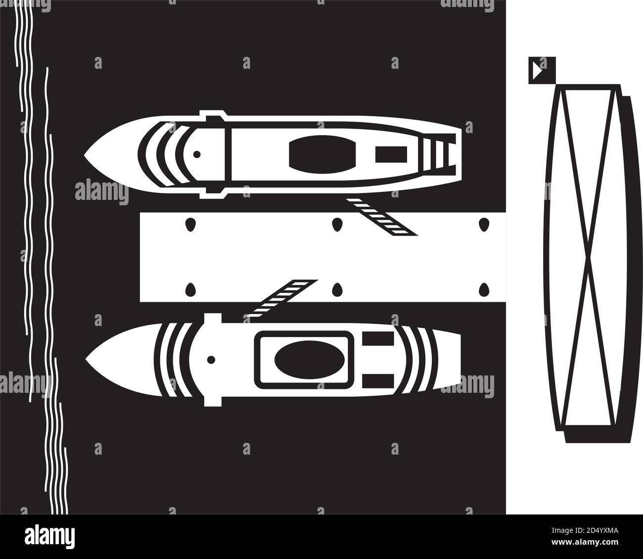 Cruise ships dock at seaport – vector illustration Stock Vector Image ...