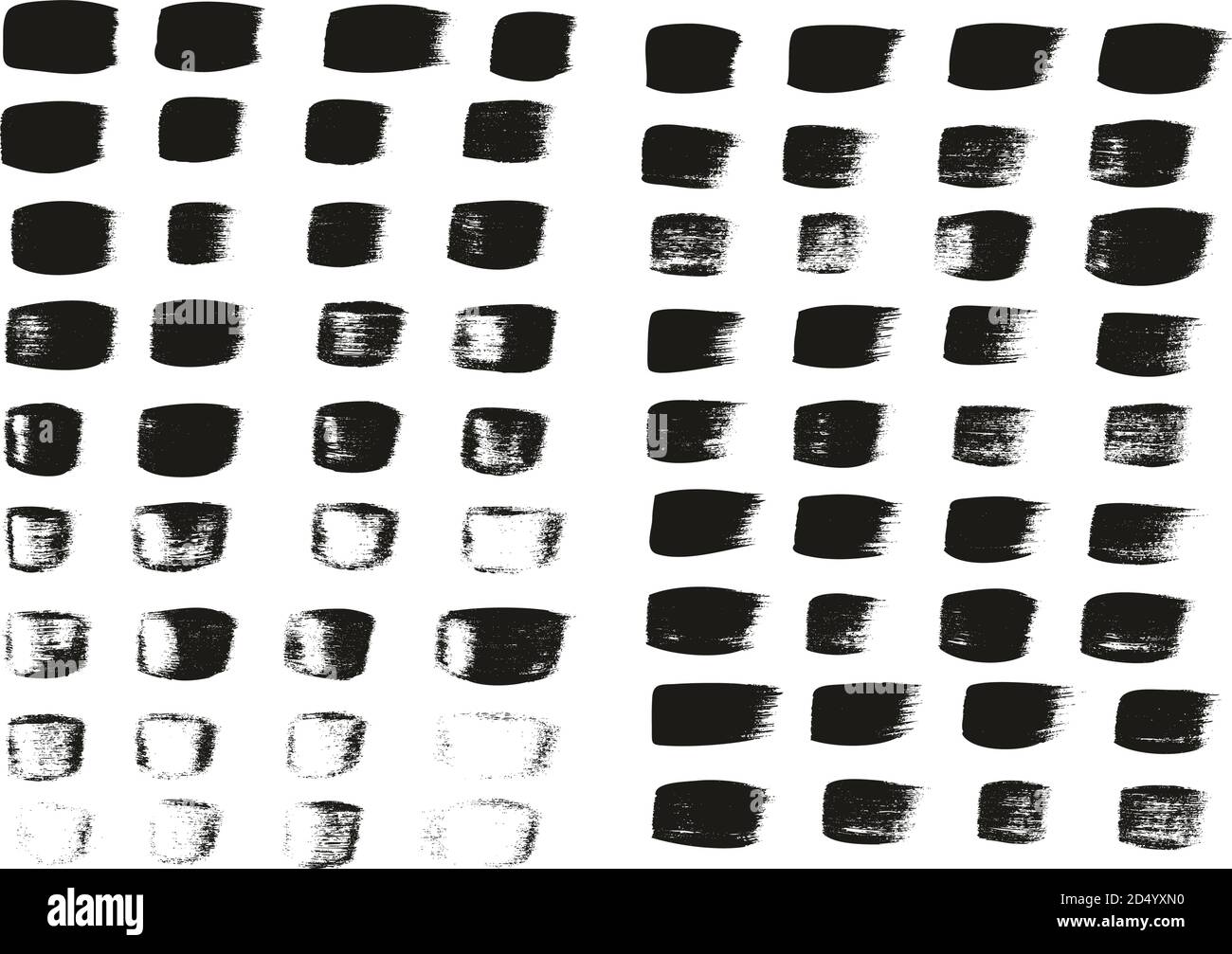 Calligraphy Paint Wide Brush Straight Lines High Detail Abstract Vector ...