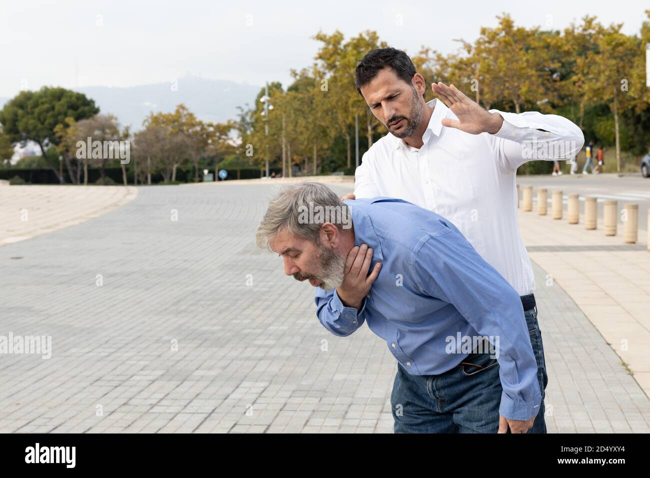 Back blows hi-res stock photography and images - Alamy