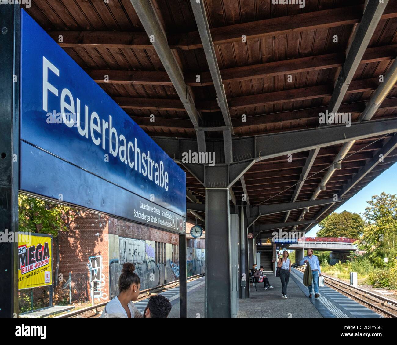 The Feuerbachstraße S-Bahn railway station serves the S1 line in ...