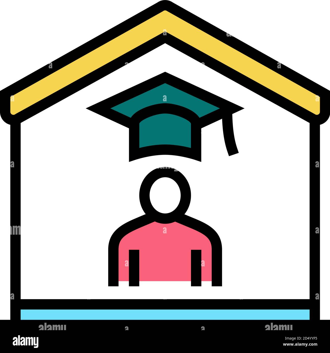 home education color icon vector illustration Stock Vector Image & Art ...