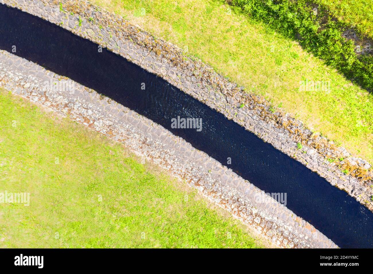 a small channel from above Stock Photo - Alamy
