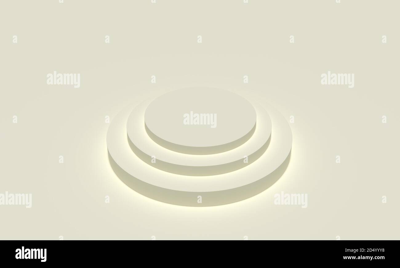 Abstract 3D round stage for products advertisement Stock Photo - Alamy