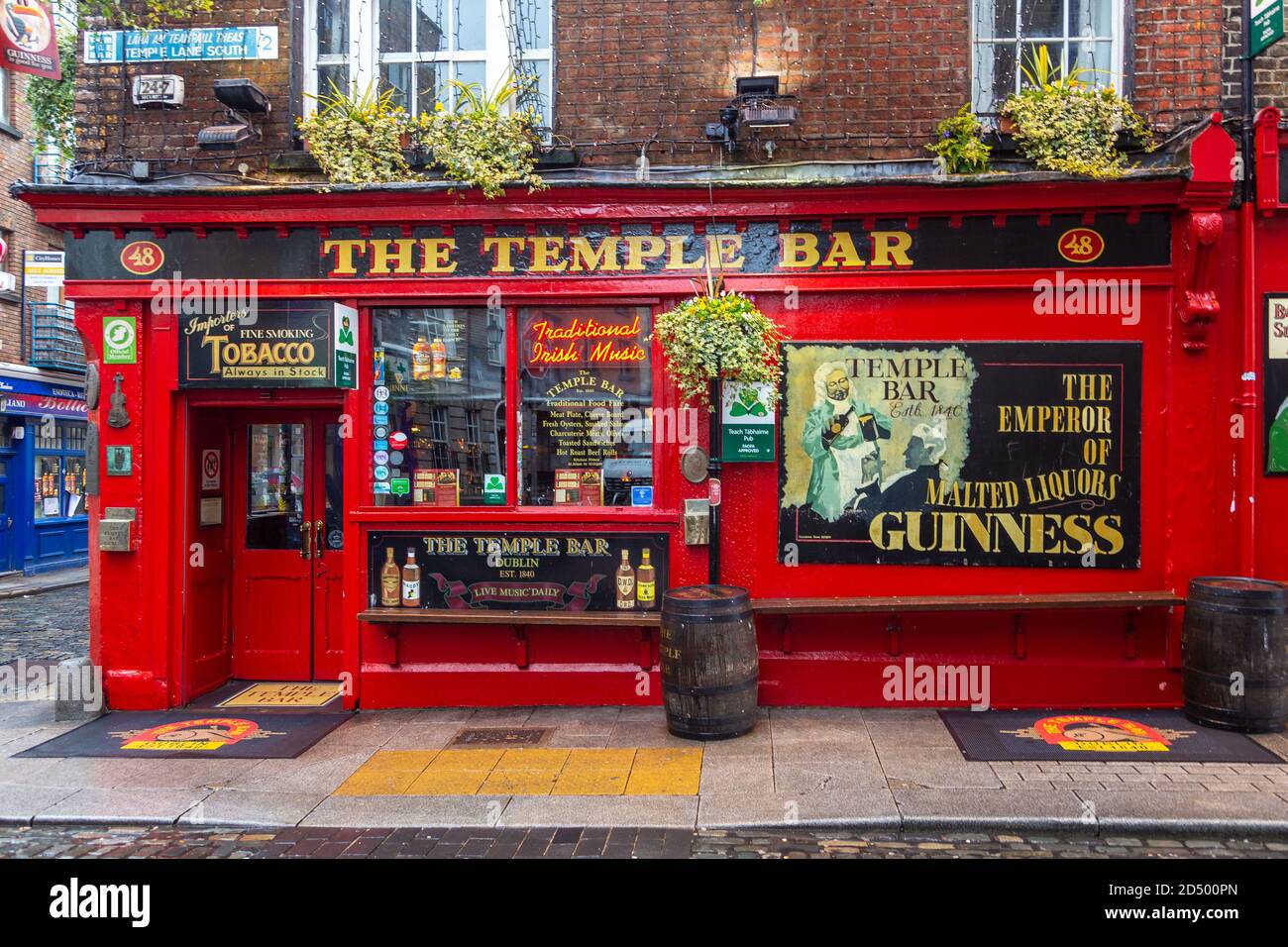 Dublin, Ireland- 09 November 2015: Popular historical part of the city ...