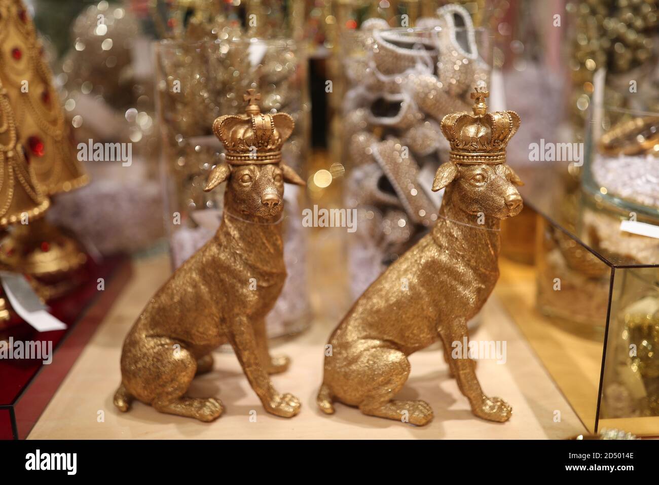 Christmas Tree decorations on display at the launch of the Selfridges ...