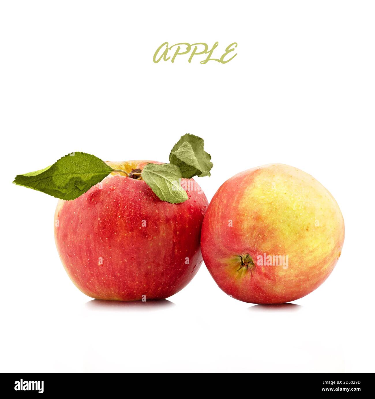 Apple cut into two pieces hi-res stock photography and images - Alamy