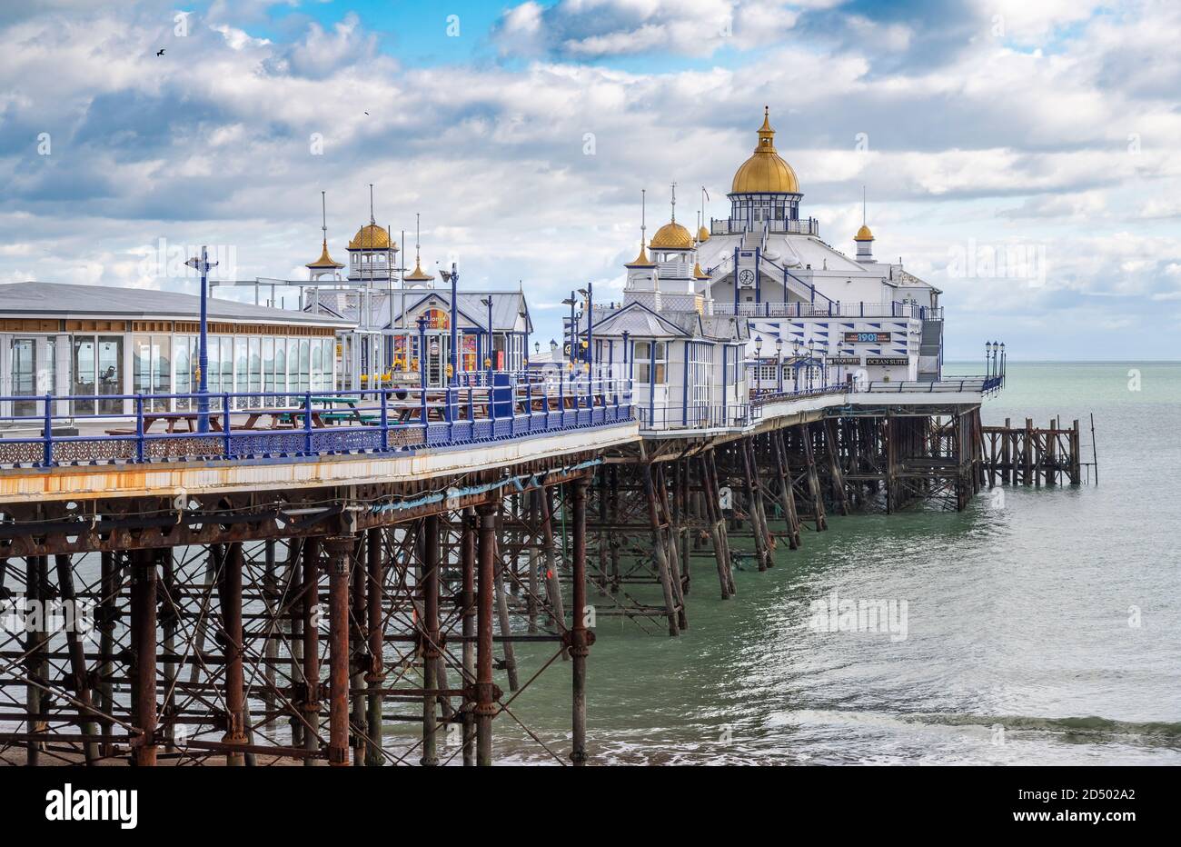 Eastbourne Pier completed in 1872 is 300 metres long. Built on stilts ...