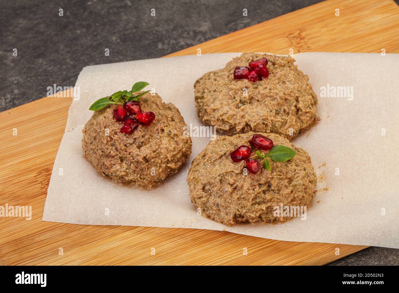 Georgian cuisine - pkhali from beans and spices Stock Photo - Alamy