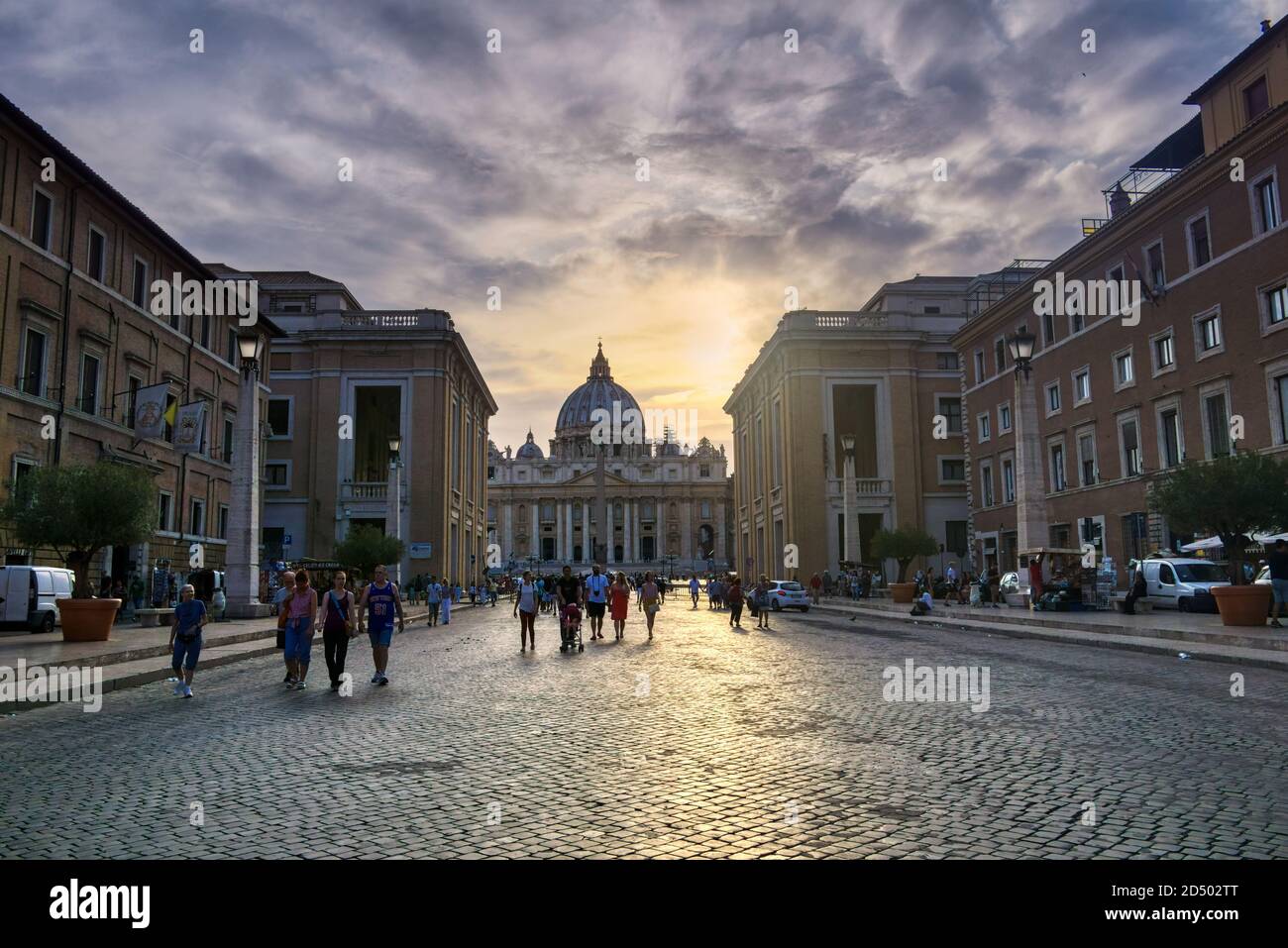 Sunset at the Vatican Stock Photo - Alamy