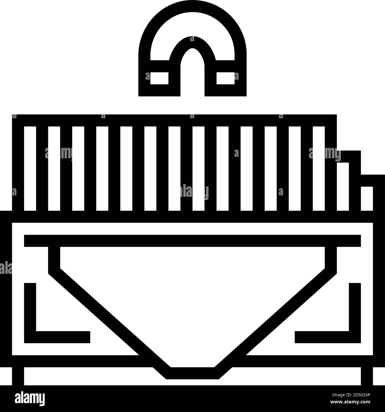 Recycling factory sorting machine Stock Vector Images - Alamy